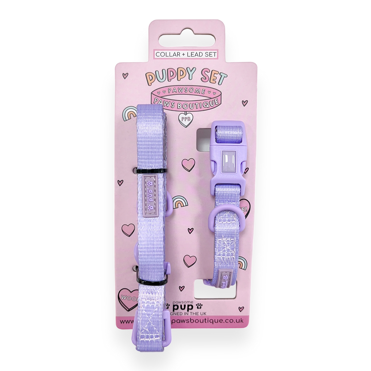 Pawsome Pup Collar and Lead Set - Lilac – Pawsome Paws Boutique