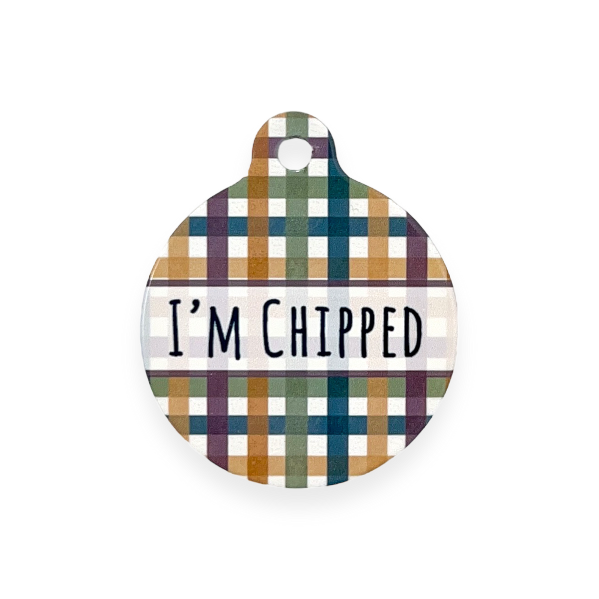 ID Tag - Plaid Pup – Pawsome Paws Boutique
