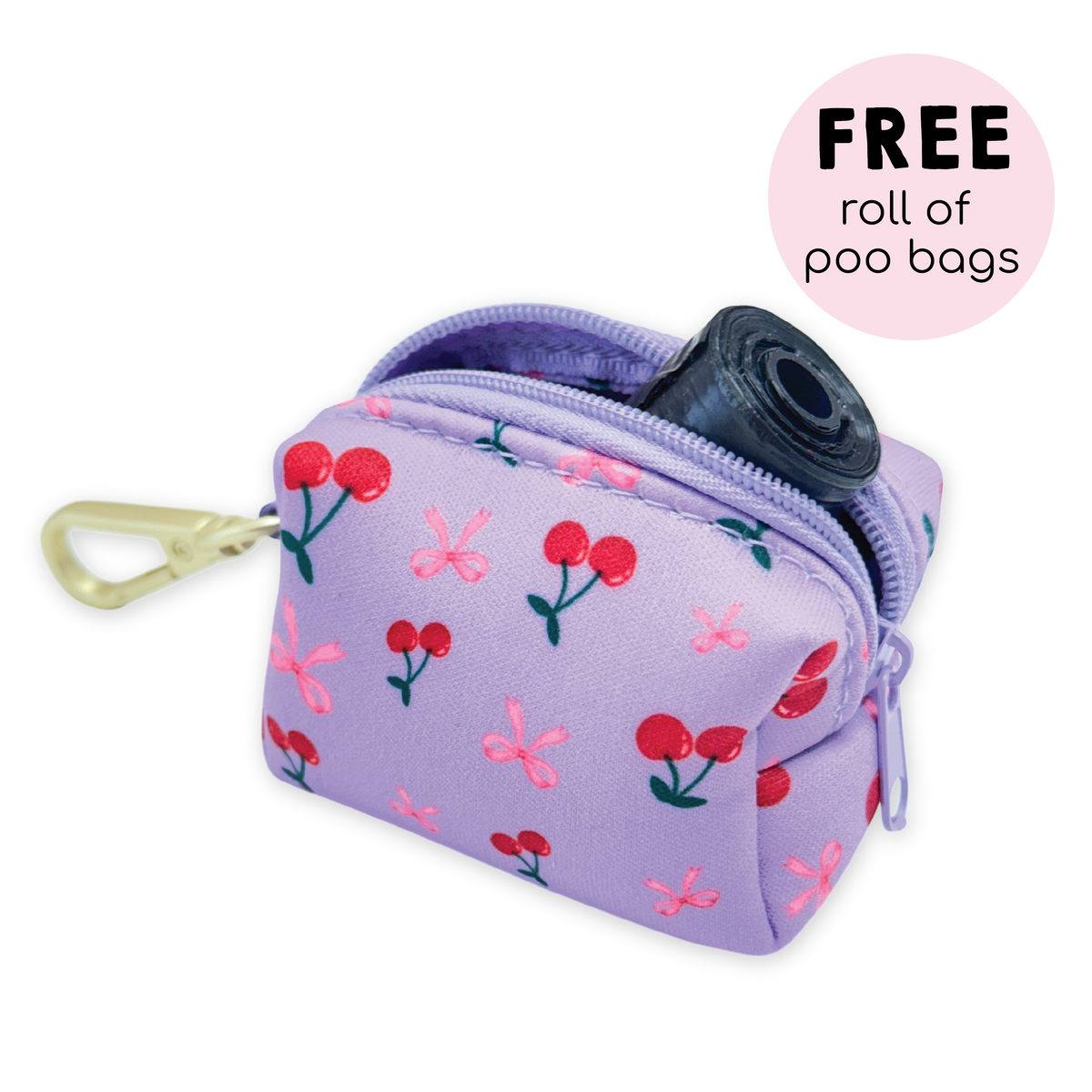 Poo Bag Holder - Cherry Bomb – Pawsome Paws Boutique